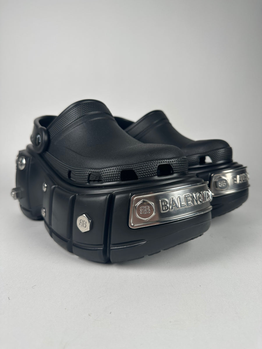 Balenciaga HARDCROCS Mule Black Size 38EU – Sacdelux